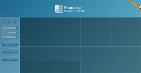 Fibonacci Flexbox Composer Comfortable Tool Makes CSS Flexbox Easy Webmasters Gallery