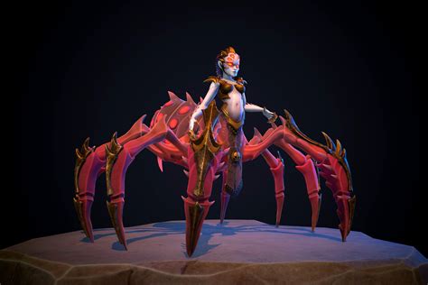 Spider Queen Character 3d Model