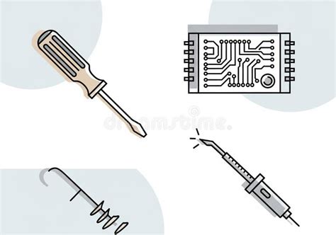 Assembly Icon Set Stock Illustrations 6803 Assembly Icon Set Stock