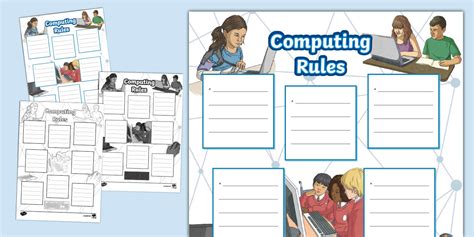 Computing Rules Writing Template Computing Teacher Made