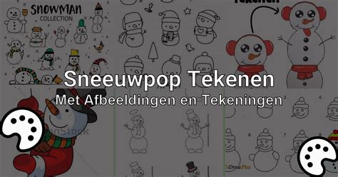 Sneeuwpop Tekenen Met Tekeningen