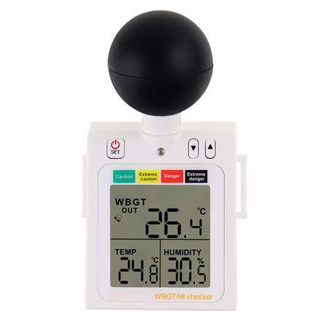 Buy Wbgt Hi Heat Index Checker Heat Stress Meter Wet Bulb Globe