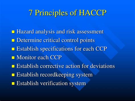 PPT HACCP Hazard Analysis Critical Control Points PowerPoint