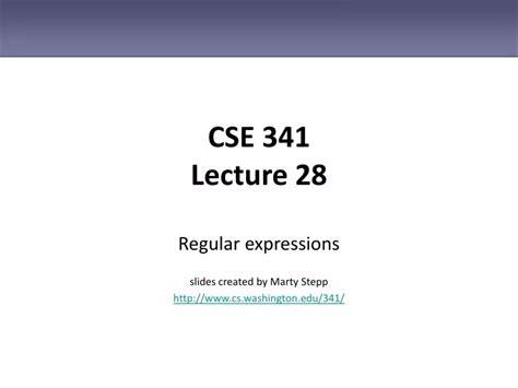 Ppt Cse 341 Lecture 28 Powerpoint Presentation Free Download Id