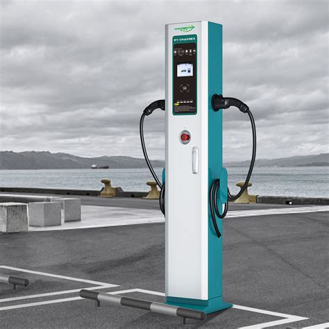Emergency Stop Function Electric Vehicle Charging Station Double