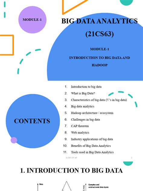 Bda Module 1 Pdf Apache Hadoop Big Data