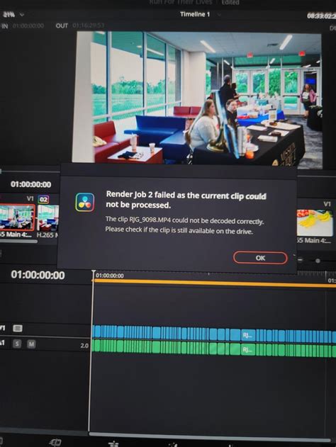 Render Job Failed As The Current Clip Could Not Be Processed Nothing