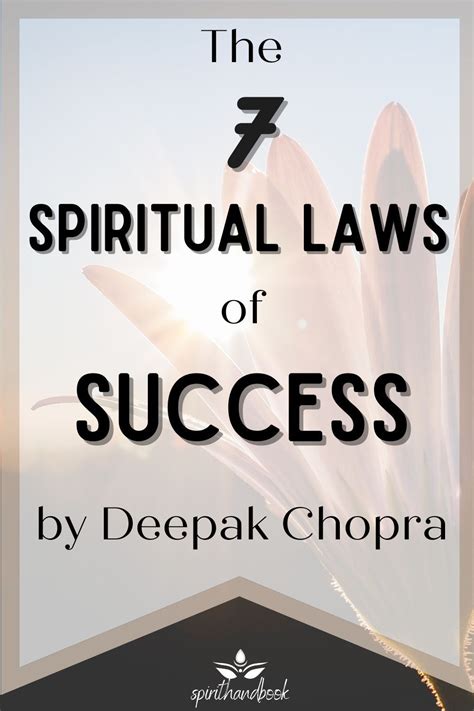 The 7 Spiritual Laws Of Success By Deepak Chopra Artofit