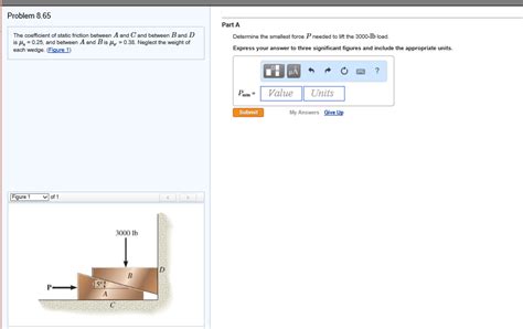 Solved The Coefficient Of Static Friction Between A And C