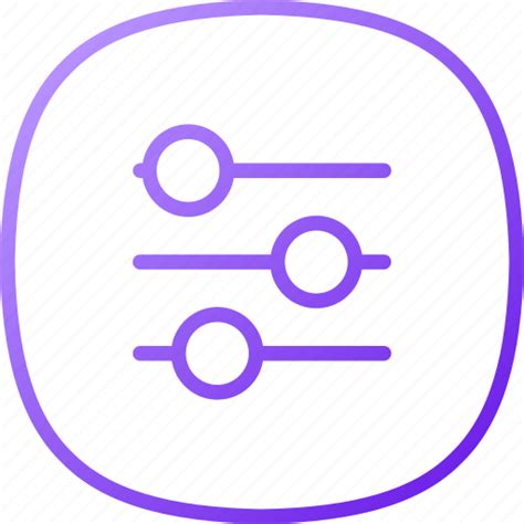 Filter Setting Parameters Options Interface Adjustment Edit Icon