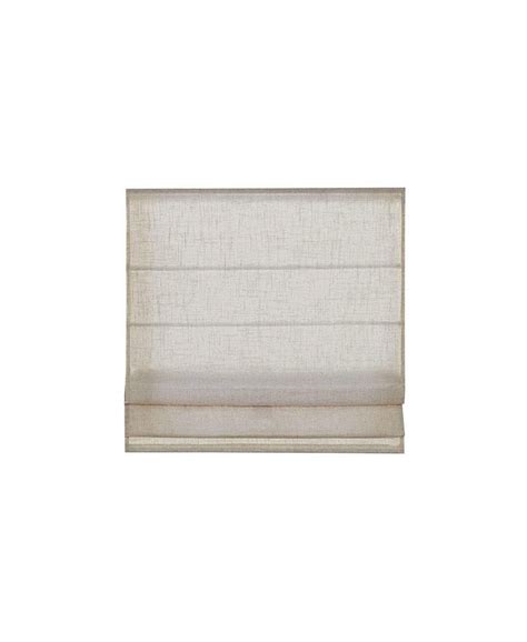 Gracie Mills Eulalie Cordless Lightweight Linen Blend Roman Shade
