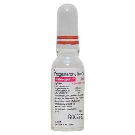 Gestone 100 Mg Injection Progesterone Injection Packaging Type