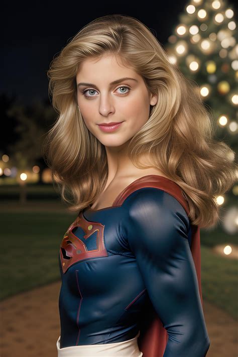Helen Slater Supergirl At Christmas Closeup By Supergirlhelenai On