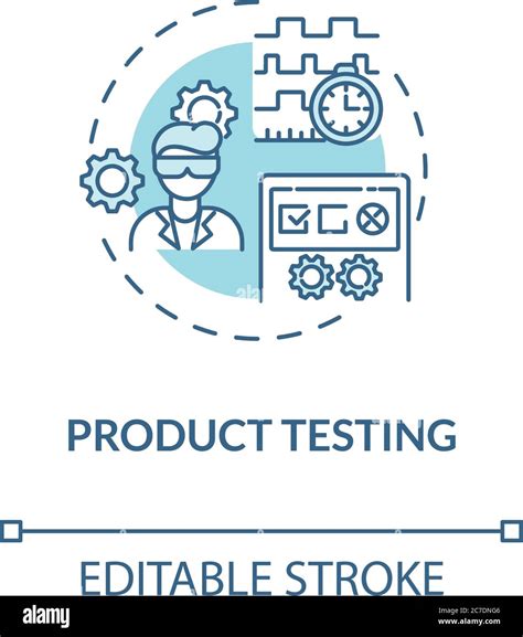 Product Testing Turquoise Concept Icon Professional Business Research Data Analysis Product