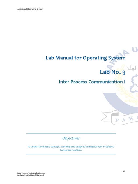 Os Lab 9 Pdf Computer Engineering Operating System Technology