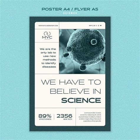 Free Psd Flat Design Science Template
