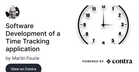 Software Development Of A Time Tracking Application By Martin Fourie