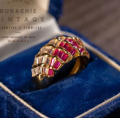 Vintage Ruby Round Ring Womens Fashion Jewelry And Organisers Rings