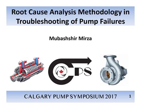 Root Cause Analysis Methodology In Troubleshooting Of Pump Failures