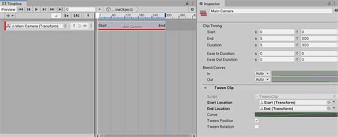 Transform Tween Track Sample Timeline 177