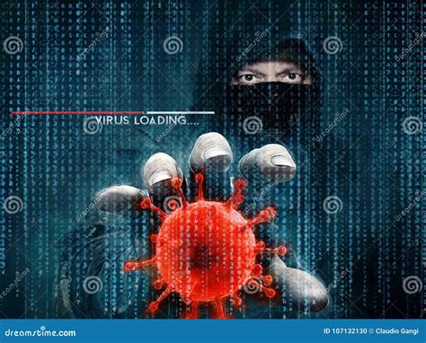 Hacker And Computer Virus Concept Stock Photo Image Of Crime Development 107132130