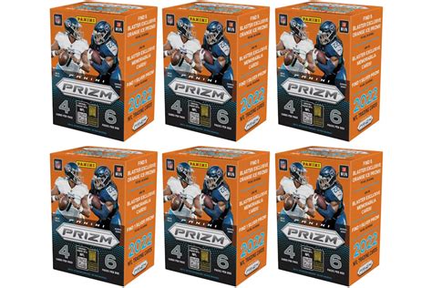 2022 Panini Prizm Football Fanatics Blaster Box Orange Ice Prizms 6x