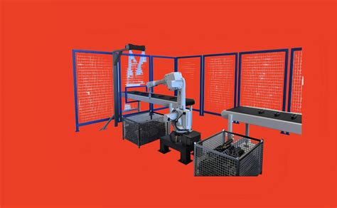 Robot Arm With 3d Vision Guidance System For Randomly Picking And Loading