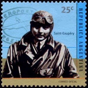 Stamp Antoine de Saint Exupéry Argentina Birth centenary of Antoine