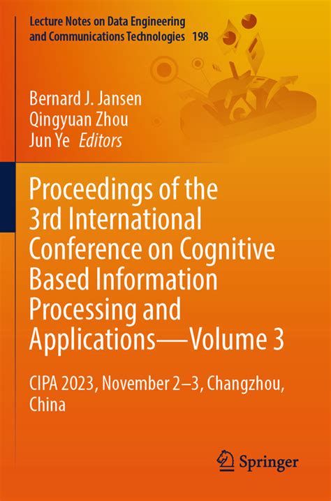 proceedings of the 3rd international conference on cognitive based