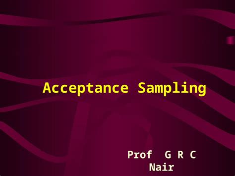 Ppt 5c Acceptance Samplingppt Dokumentips