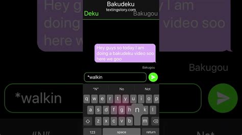 Bakudeku Texting Story Youtube