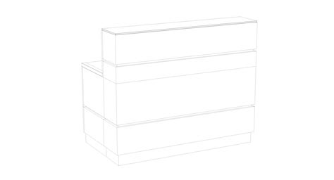 Light 3d 모델을 갖춘 리셉션 카운터 3d 모델 19 3ds C4d Fbx Obj Free3d