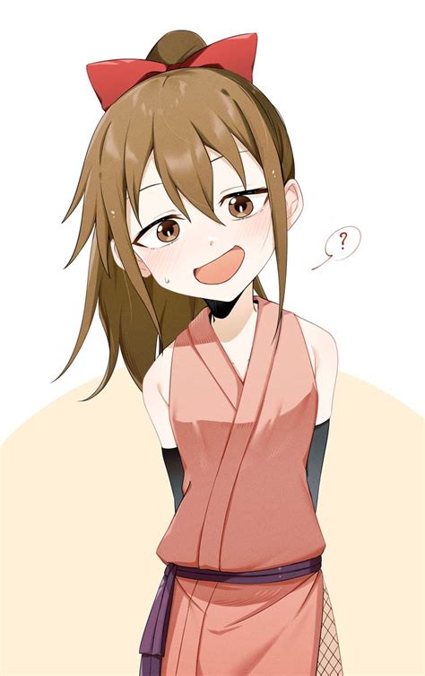 山茶花的内心 插画师歪歪的女忍者椿的心事插画图片 BoBoPic