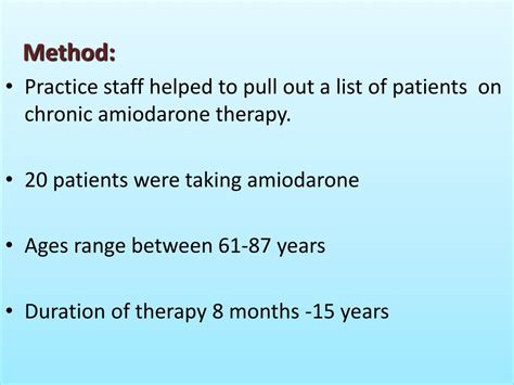 Ppt Tft Monitoring In Patients Taking Amiodarone Powerpoint