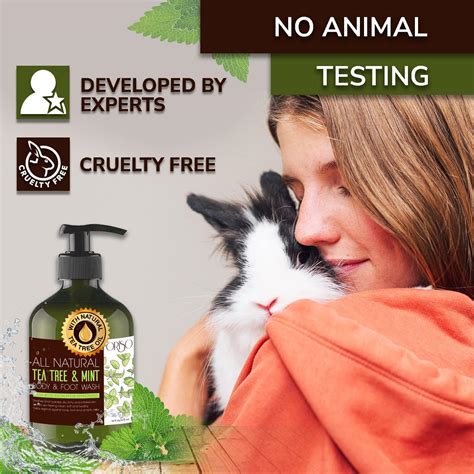 Tea Tree Body Wash With Mint For Women And Men Helps Acne Athletes