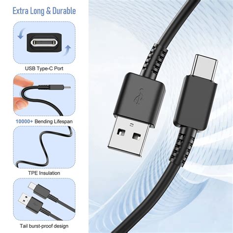 For Samsung Galaxy S10 S9 S8 Charger 2Pack Adaptive Android Charger