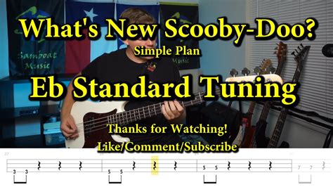 Whats New Scooby Doo Simple Plan Bass Cover With Tabs Youtube