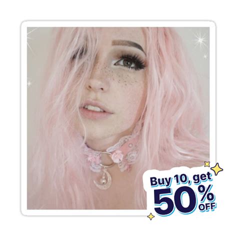 Belle Delphines Famous Face Sticker For Sale By Deylinashop Makeup