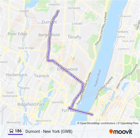 186 Route Schedules Stops And Maps Dumont Chestnut Bend Updated