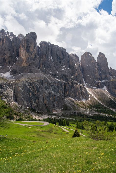 Passo Gardena Samochodem Po Europie