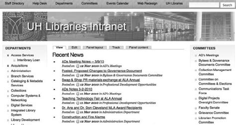 The New Drupal Based Intranet Has Been Extremely Successful In Bringing