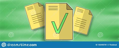 Concepto De Validaci N Del Documento Stock De Ilustraci N Ilustraci N