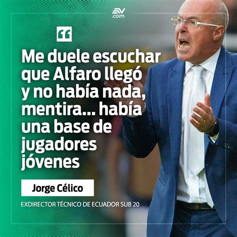Ecuavisa Noticias on Twitter El exdirector técnico de la selección ecuatoriana sub se