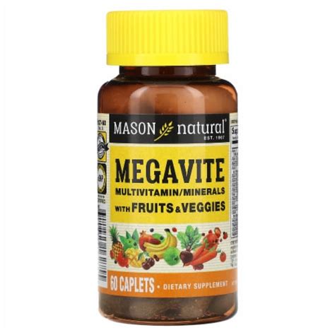MEGAVITE WITH FRUITS & VEGGIES MULTIVITAMIN/MULTIMINERALS CAPLETS, 1 ...