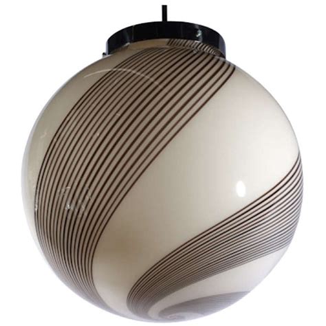 Venini Glass Globe Pendant Light At 1stdibs