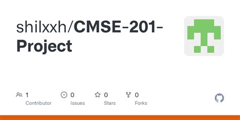 Github Shilxxhcmse 201 Project