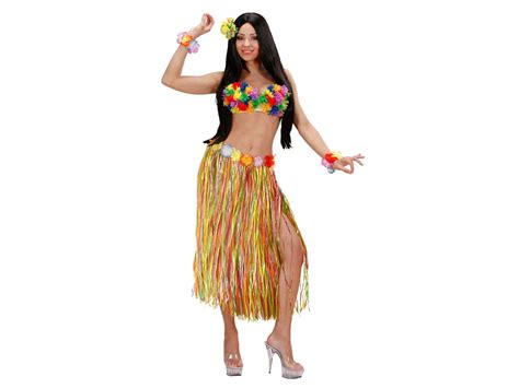 Spódniczka hawajska kolorowa Hawaje spódnica 78cm 14065991601