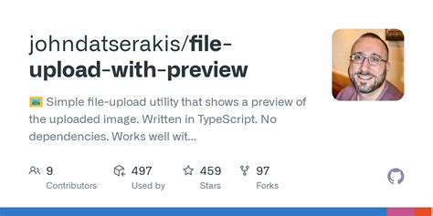 GitHub Johndatserakis File Upload With Preview Simple File Upload