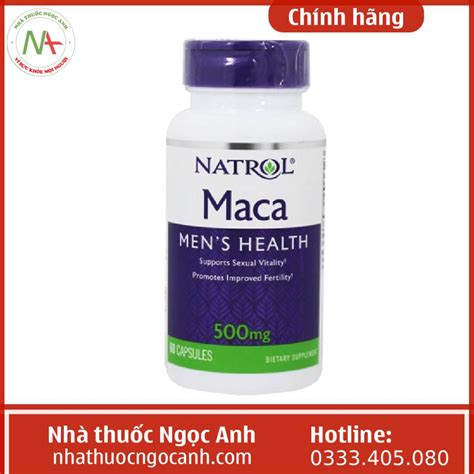 Thuốc Natrol Maca Mens Health Có Tốt Không Giá Bao Nhiêu Mua ở đâu
