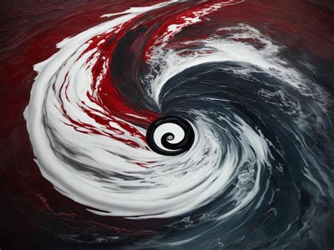 Premium Photo Giant Powerful Tsunami Swirling Crashing Ocean Wave